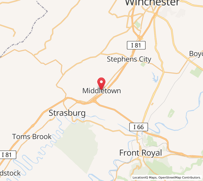 Middletown Virginia Map at Cynthia Davidson blog