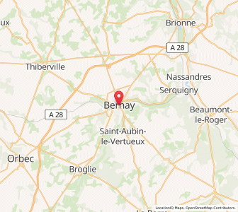 Bernay, Normandy Sunrise and Sunset Times